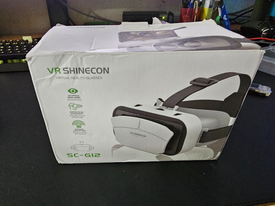 Shinecon VR Box IMAX Giant Screen Virtual Reality Glasses with diopter ...