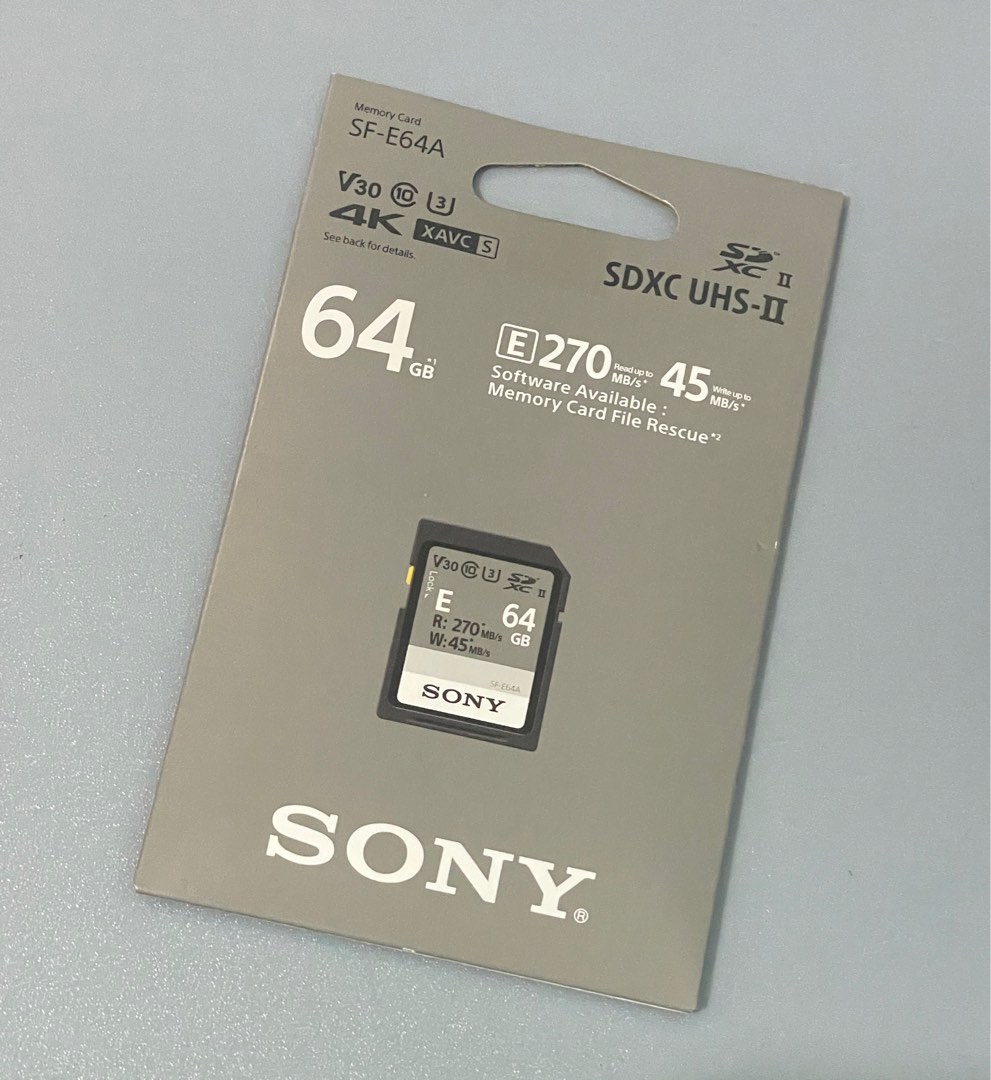 Sony UHS-II SD Card 64gb, Photography, Photography Accessories, Other ...