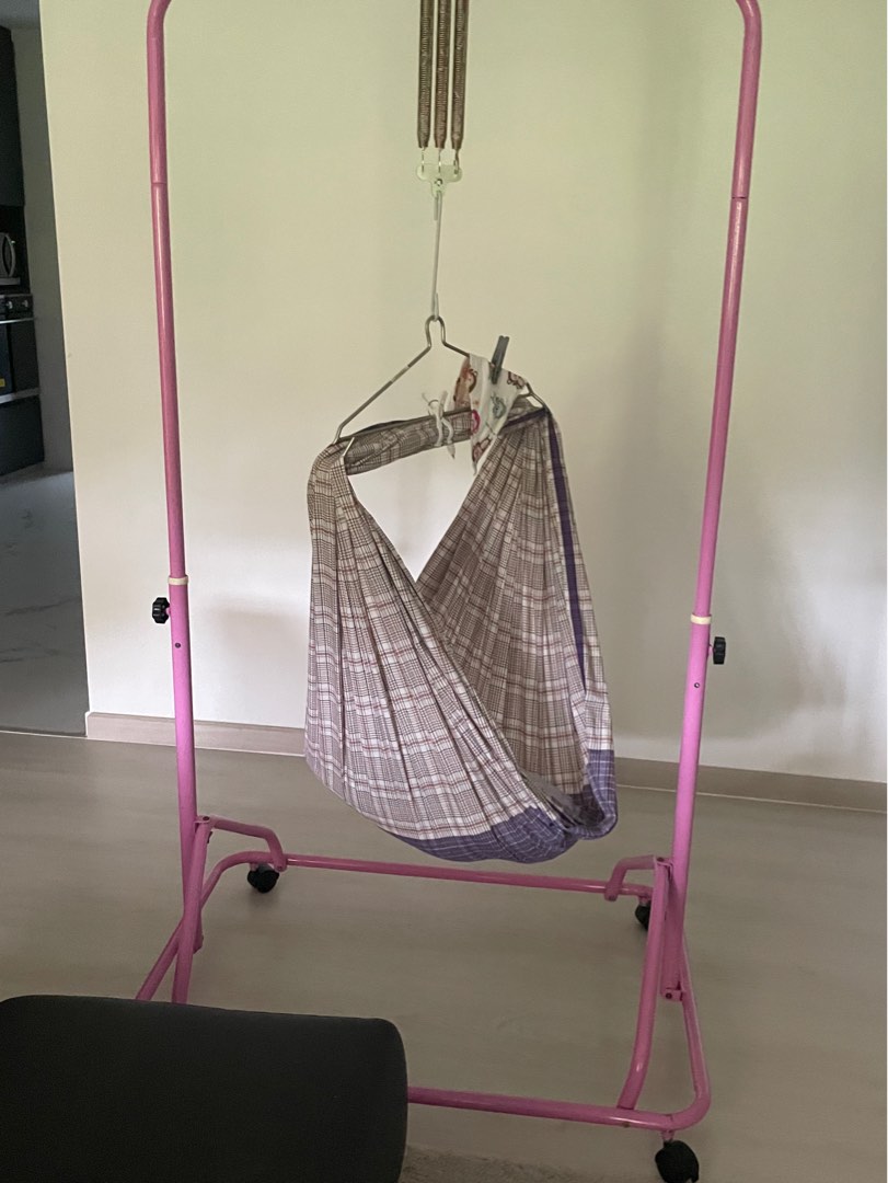 Spring cot (manual), Babies & Kids, Baby Nursery & Kids Furniture, Cots ...