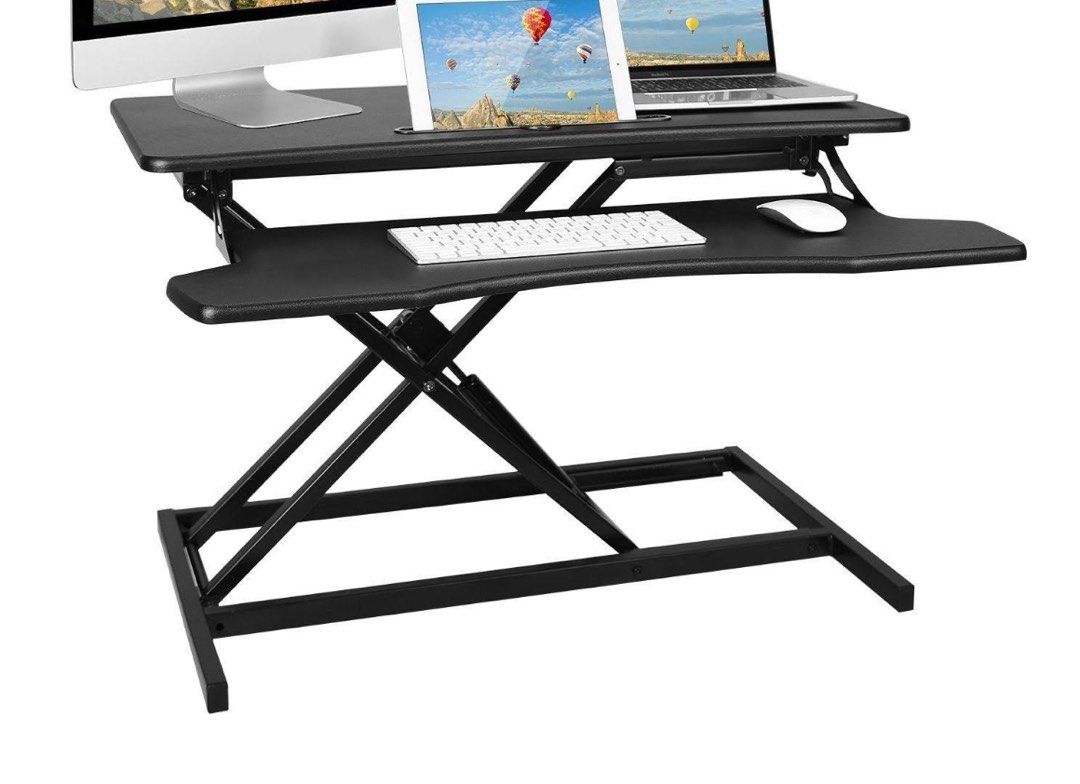 Stand Up Desk Riser Converter For Standing Dual Monitor and Laptop ...