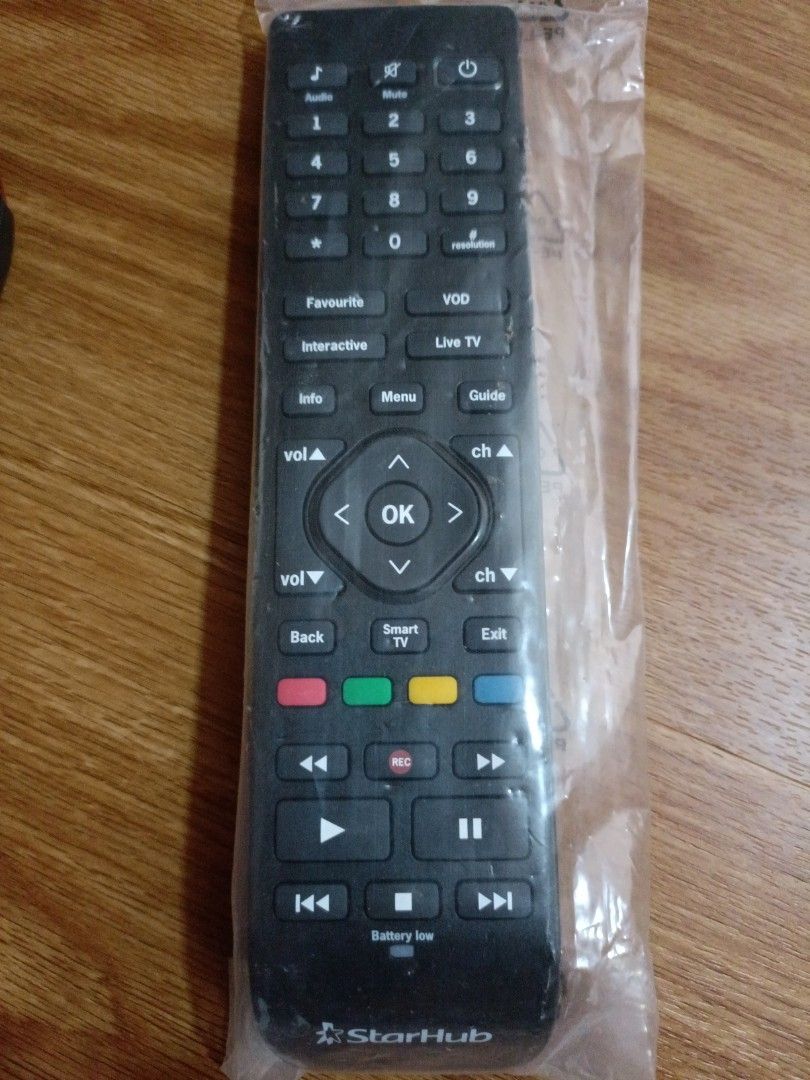 STARHUB TV Remote Control, TV & Home Appliances, TV & Entertainment, TV ...