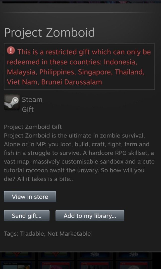 [STEAM] Project Zomboid, Video Gaming, Video Games, Others on Carousell