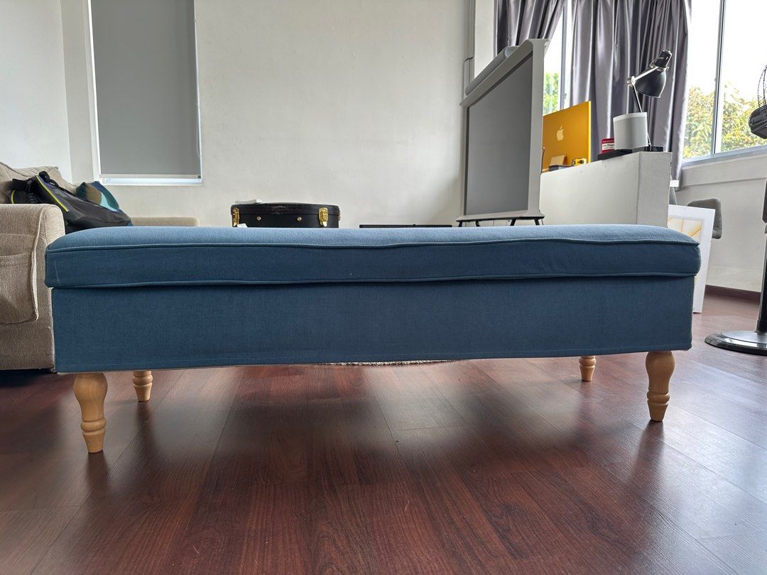 Stocksund IKEA bench with storage, Furniture & Home Living, Furniture ...