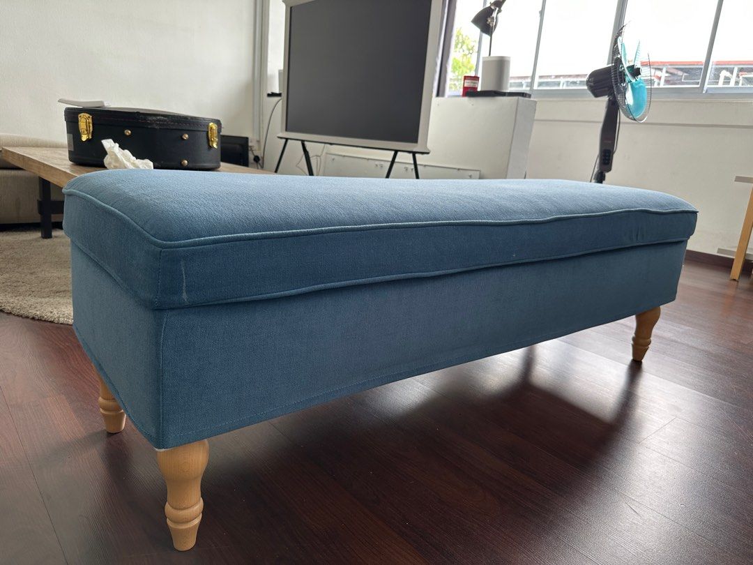 Stocksund IKEA bench with storage, Furniture & Home Living, Furniture ...