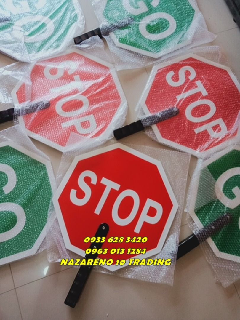 Stop and Go Safety Stop And Go Steel STOP AND GO SIGN, Commercial ...