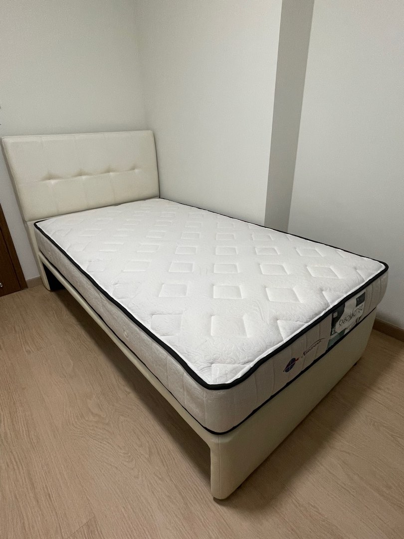 Super Single Mattress and Bed Frame, Furniture & Home Living, Furniture ...