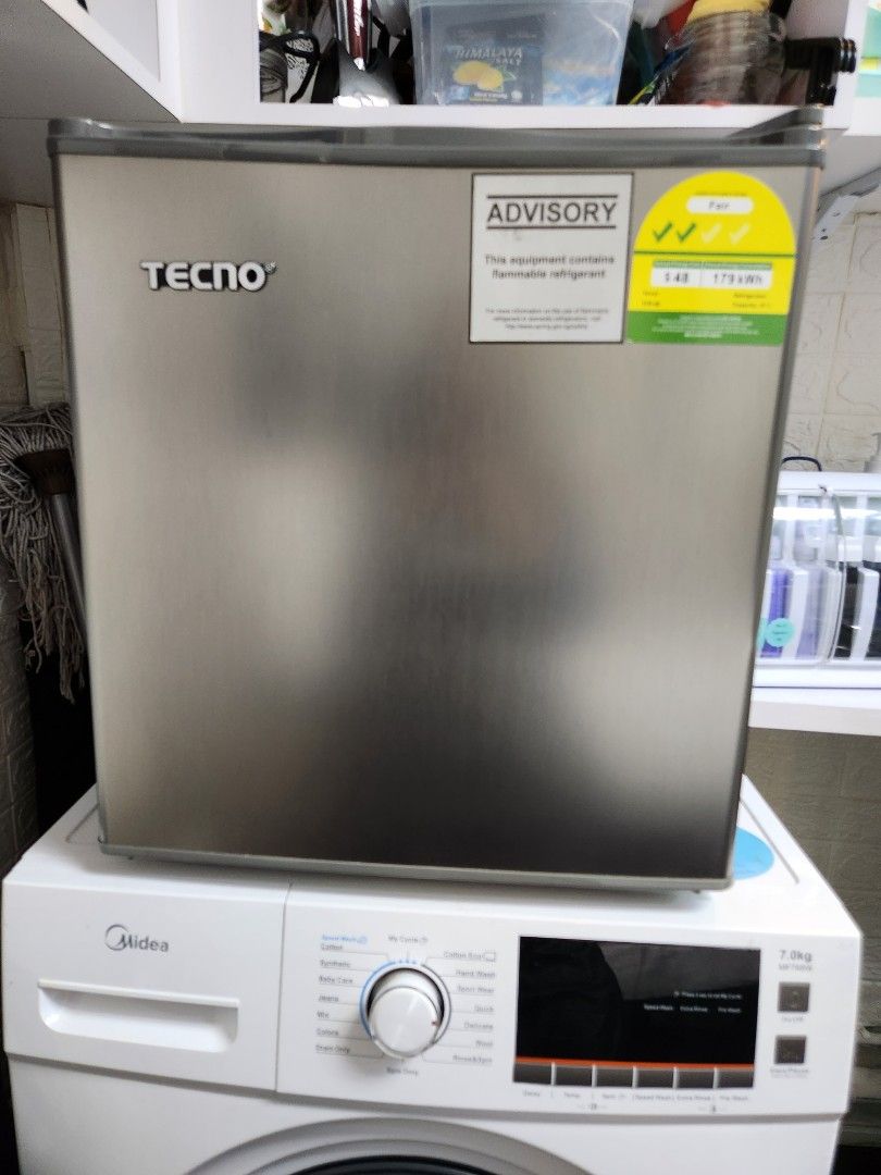 TECHNO Mini Bar Fridge TFR 48, TV & Home Appliances, Kitchen Appliances ...