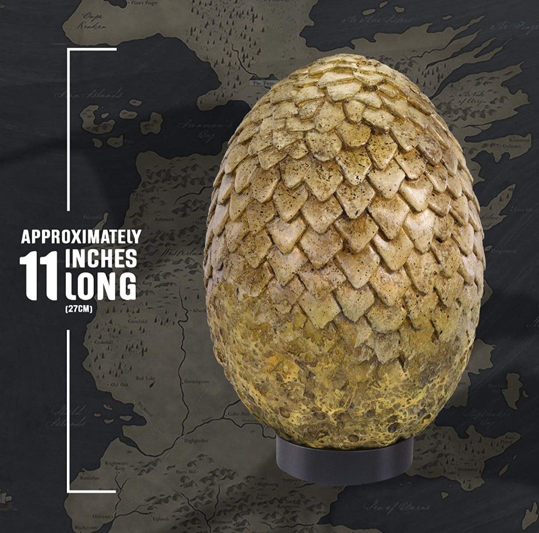 The Noble Collection- Game of Thrones Viserion, Rhaegal or Drogon (Tan, Green or Red) Dragon ...