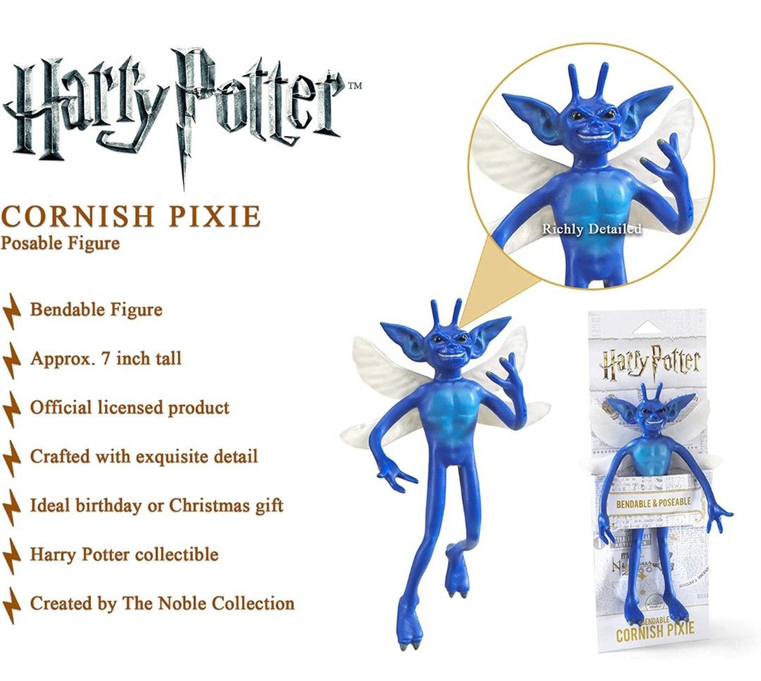 The Noble Collection- Harry Potter Bendable Cornish Pixie (Official Licensed Product) on Carousell