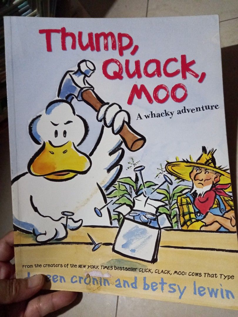Thump, Quack, Moo Children's Books by Doreen Cronin, Hobbies & Toys ...