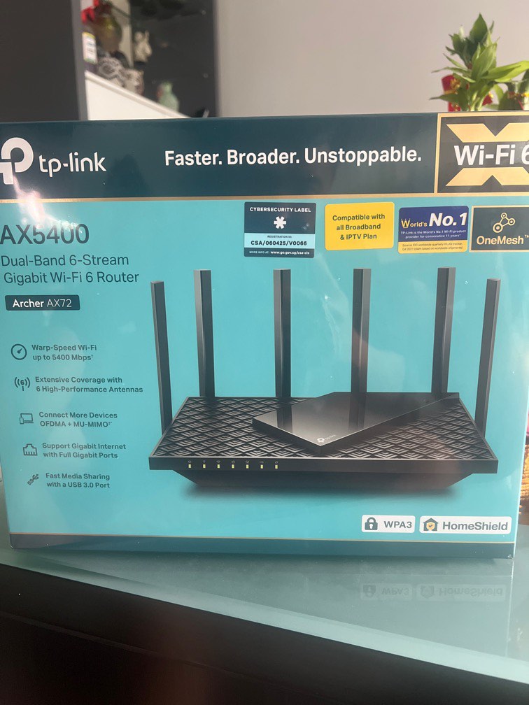 Tp-link AX5400 dual band 6-stream gigabit wifi 6 Router, Computers ...