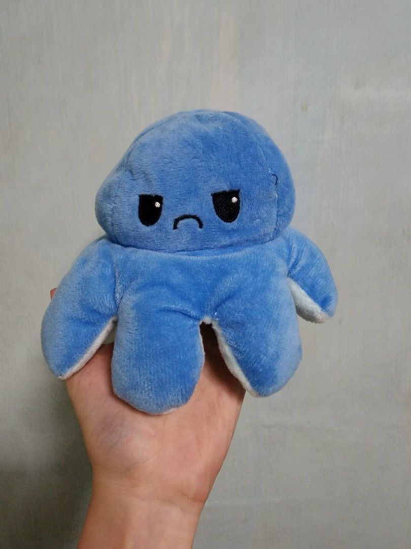 Two Expressions Octopus Plushie, Hobbies & Toys, Toys & Games on Carousell