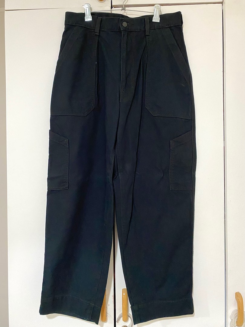 Uniqlo U Wide Fit Baker Pants, Men's Fashion, Bottoms, Trousers on ...