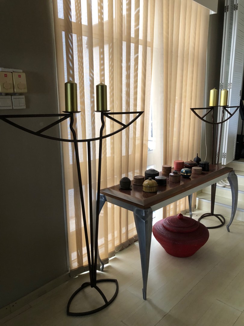 Unique Floor Standing Decorative Candle Stand, Furniture & Home Living ...