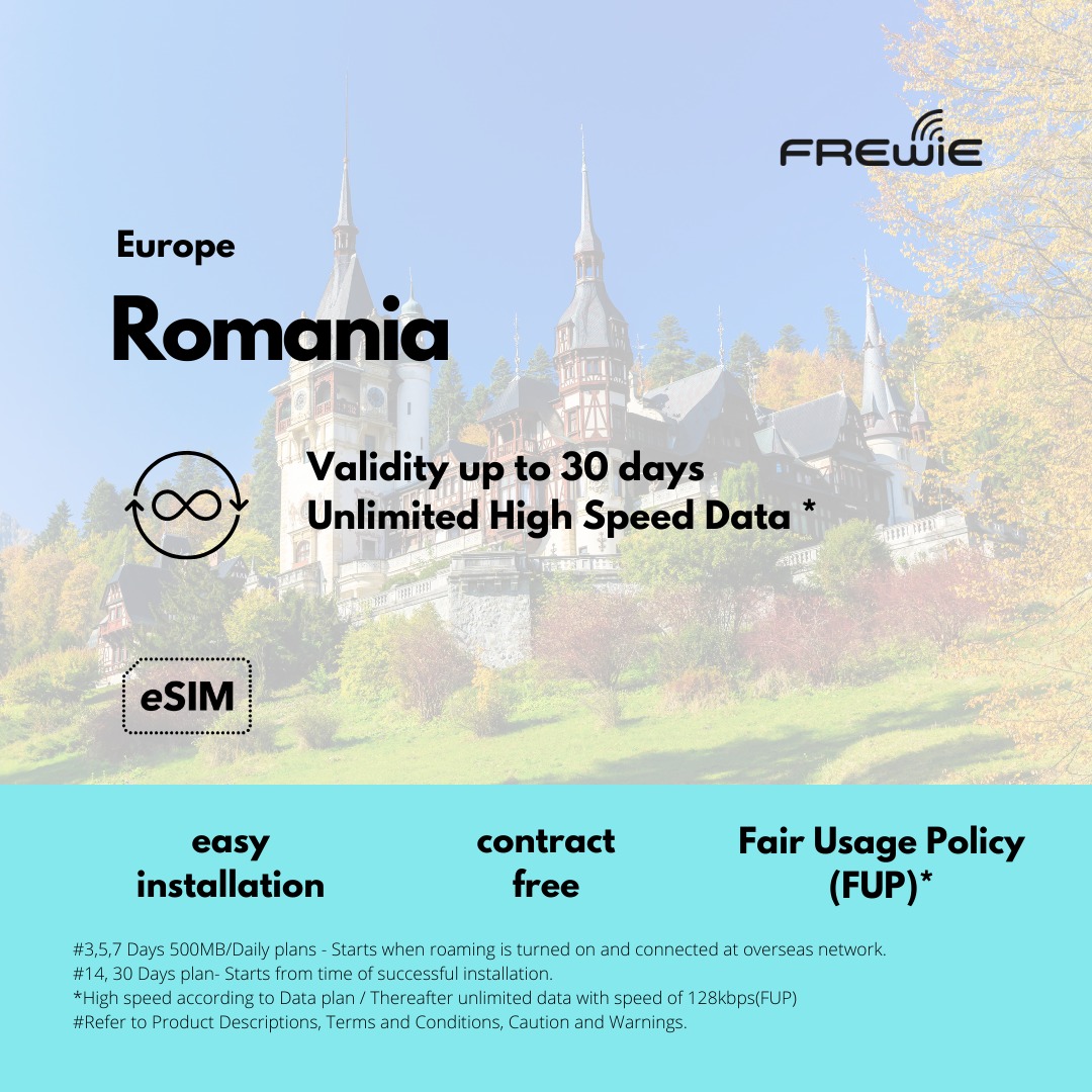 Unlimited eSIM Romania Data Roaming (*FUP), Mobile Phones & Gadgets ...