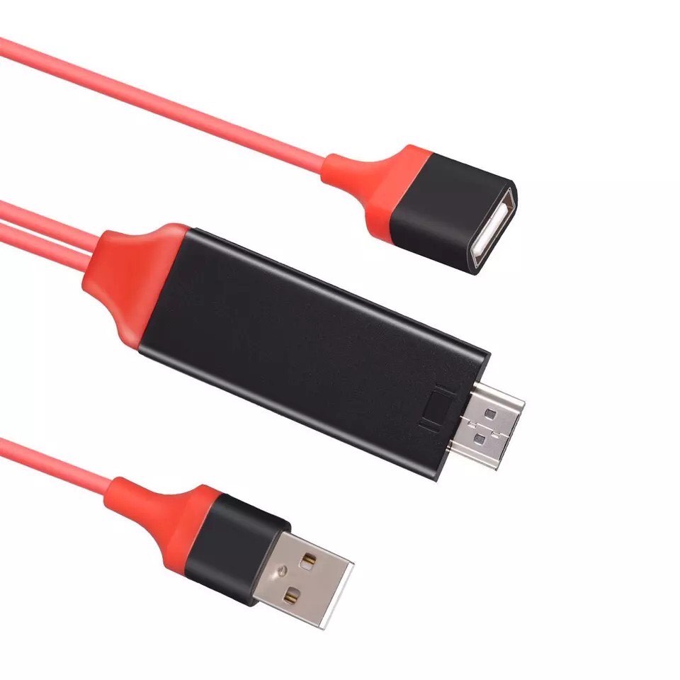 USB to HDMI Mobile to TV HD conversion cable audio video converter ...