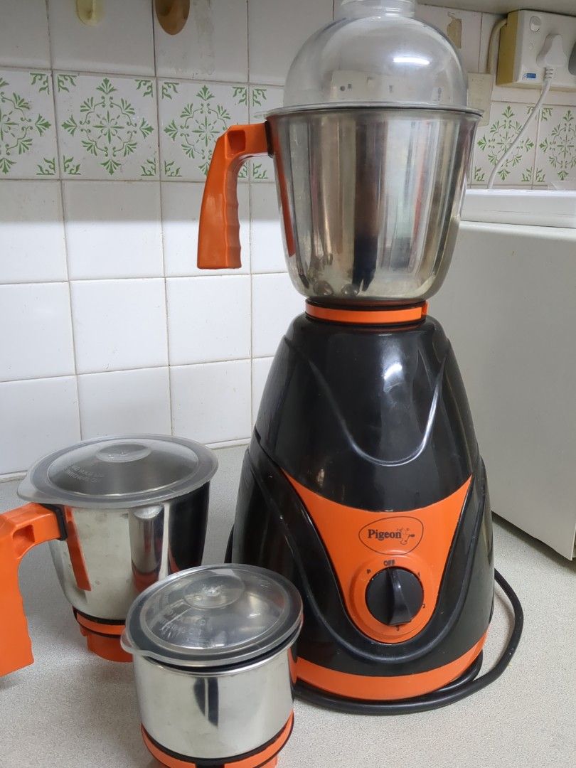 URGENT SALE !! Used Pigeon Mixer with 3 jars / Indian Mixie, TV & Home ...