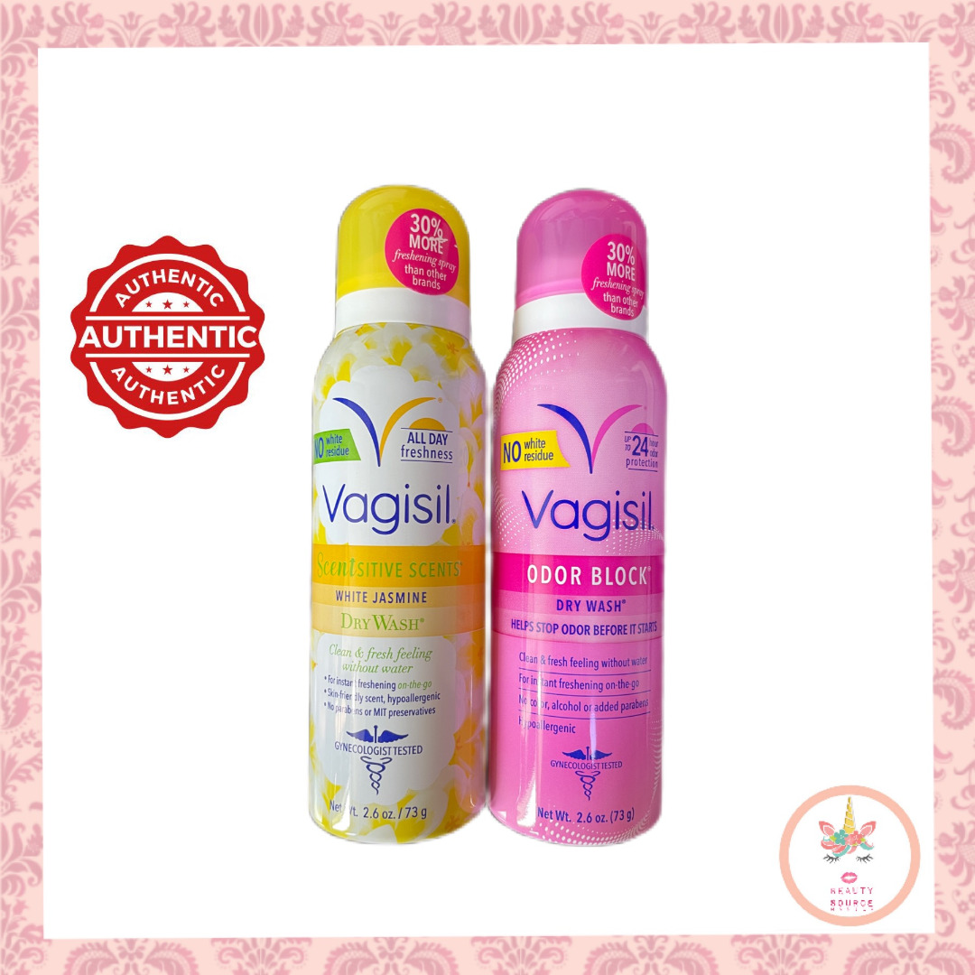 VAGISIL ODOR BLOCK DRY WASH SPRAY 2.6oz, Beauty & Personal Care, Bath ...