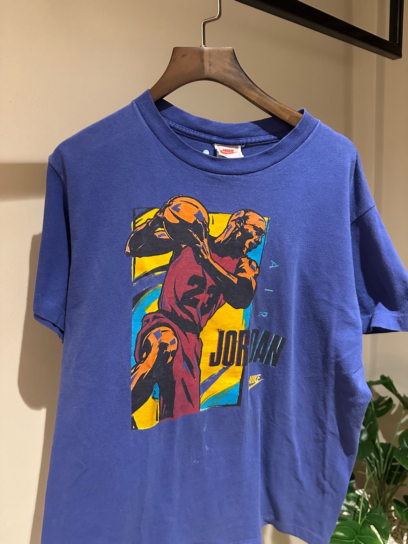 Vintage 90s Nike Jordan T Shirt, Men's Fashion, Tops & Sets, Tshirts ...
