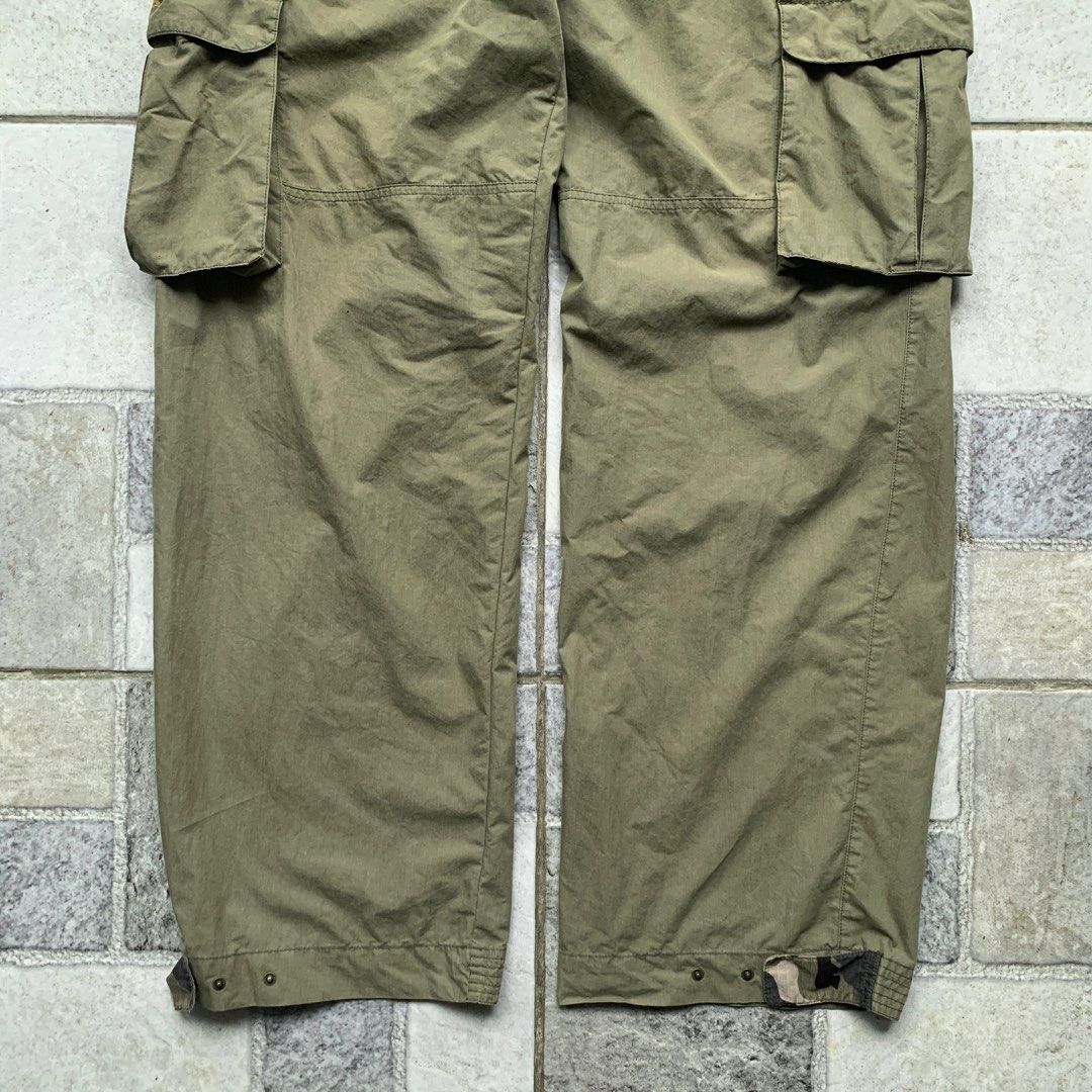 Vintage Sideout Military Type Cargo Nylon Blend Pants, Men's Fashion, Bottoms, Trousers on Carousell