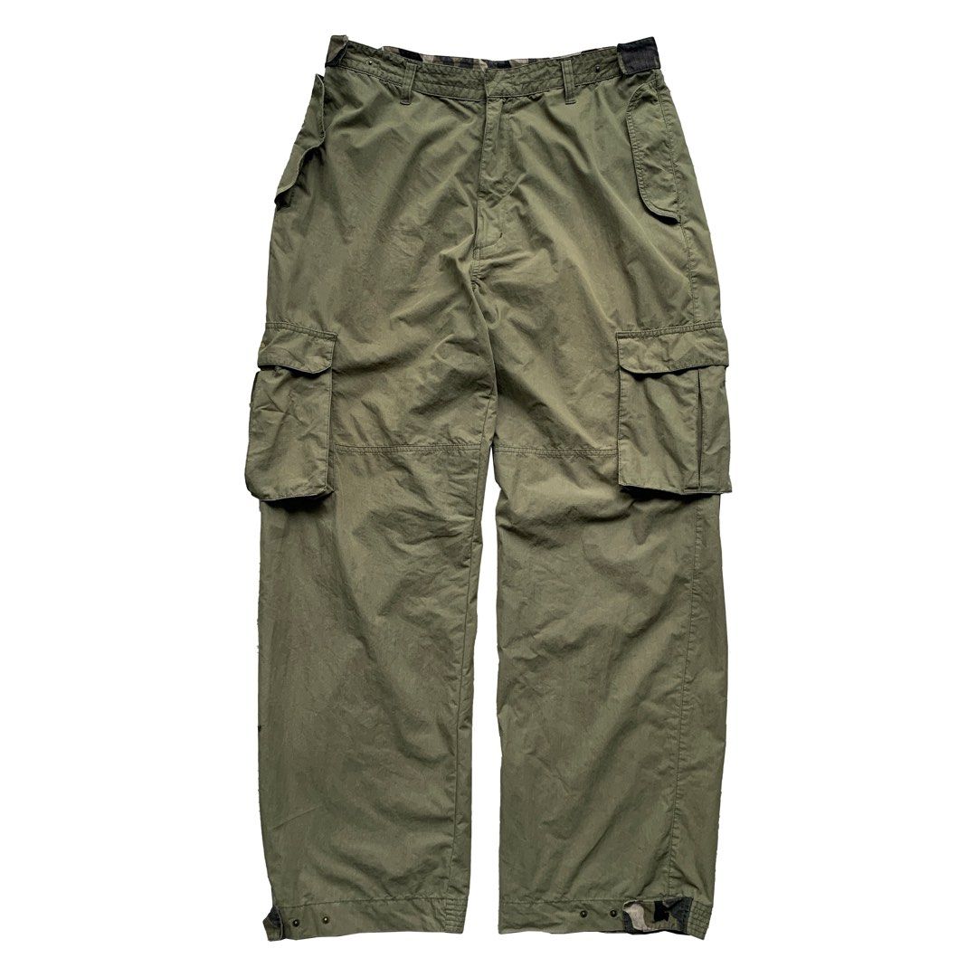 Vintage Sideout Military Type Cargo Nylon Blend Pants, Men's Fashion, Bottoms, Trousers on Carousell