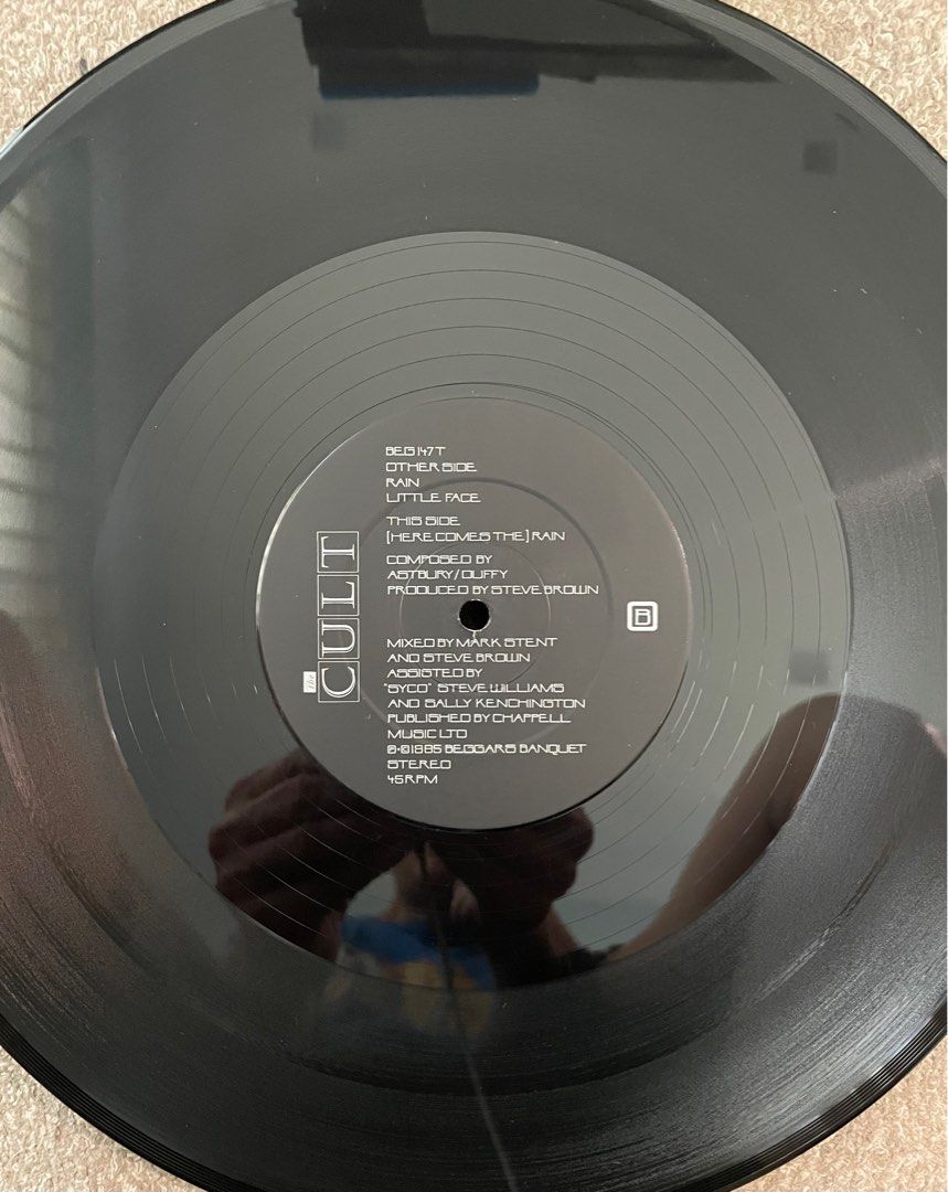 Vinyl / 12 inch single - indie, British - The Cult Rain UK pressing on ...
