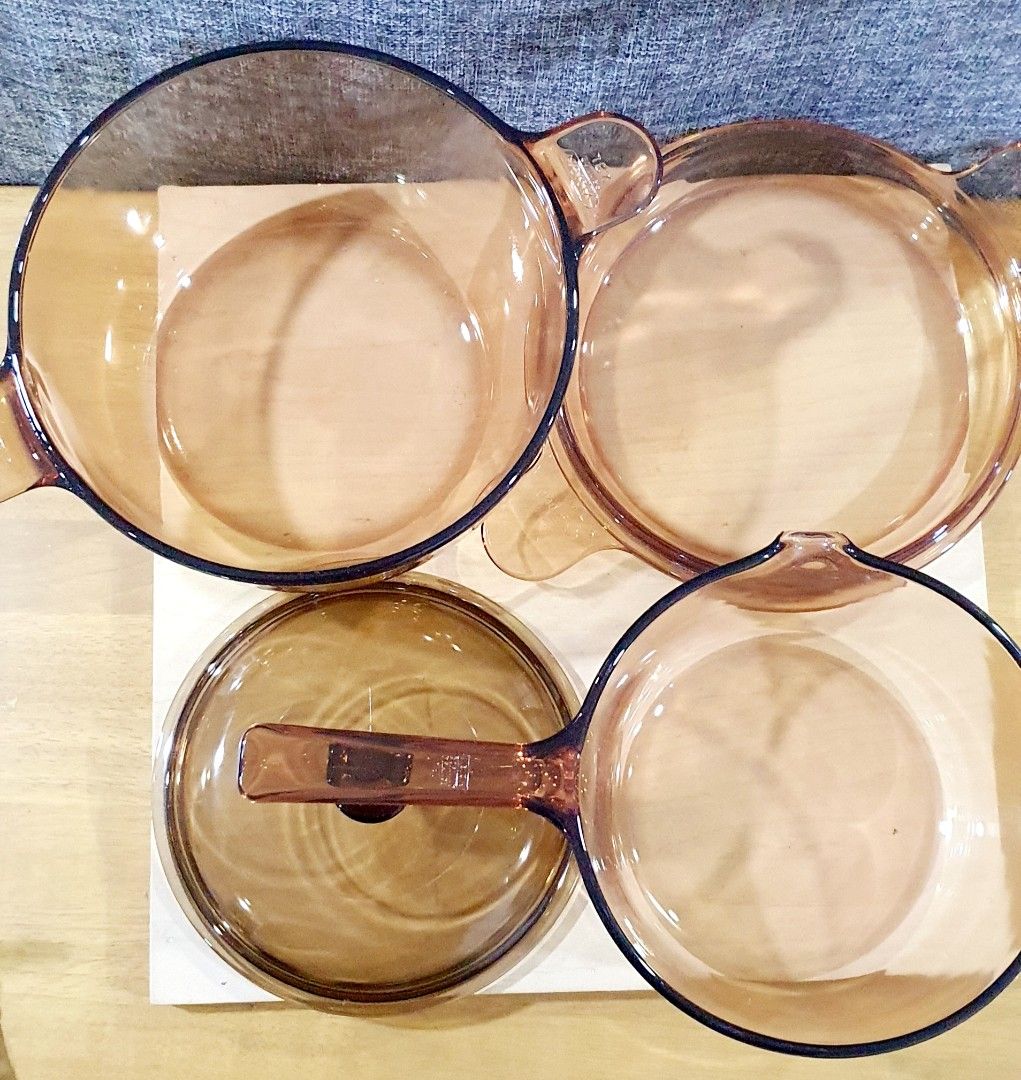 Vision Corningware Pot Pan 80s and Saucepan with Cover combo, TV & Home ...