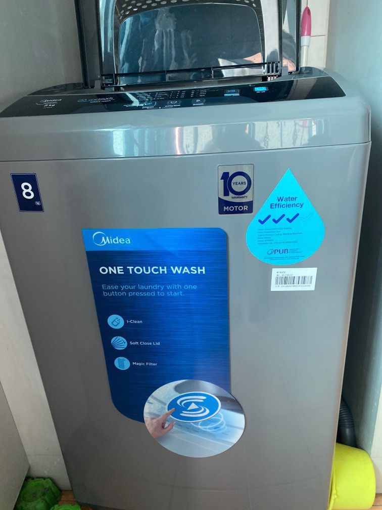 8KG Washing Machine (Midea) (Brand New), TV & Home Appliances, Washing ...