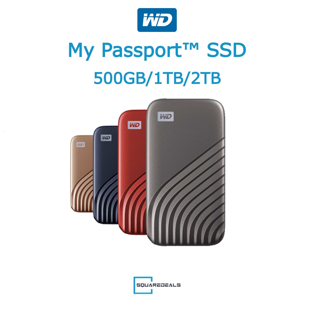 Western Digital WD My Passport SSD 500GB 1TB 2TB USB 3.2 Portable SSD ...