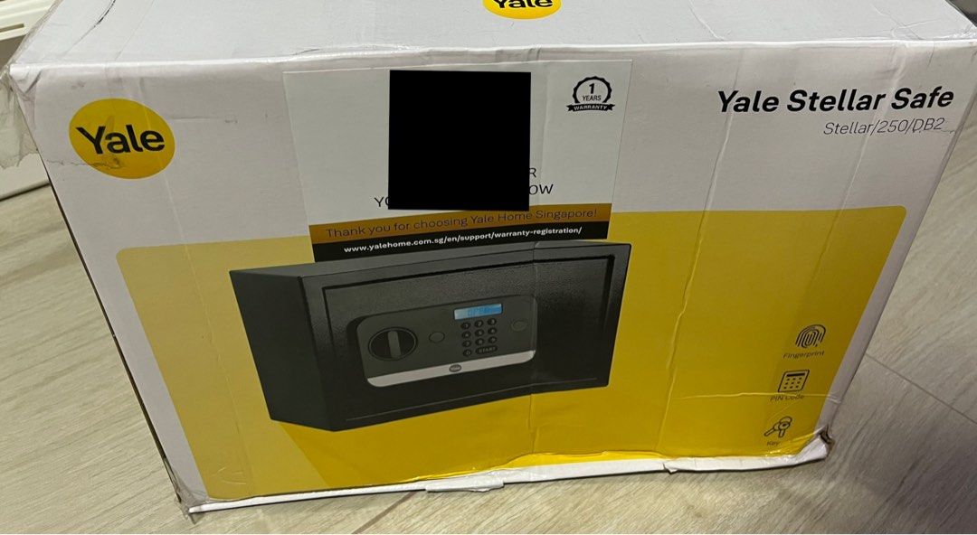 Yale Safe Box Stella 250/DB2, Furniture & Home Living, Security & Locks ...