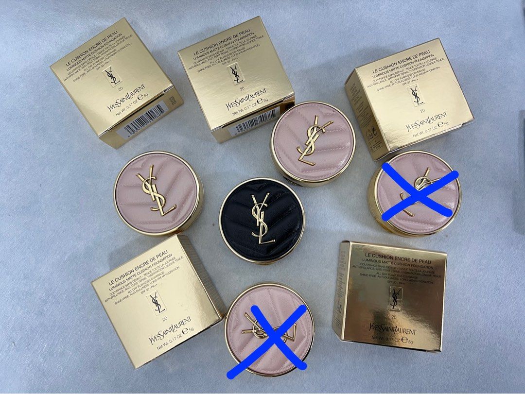 YSL Cushion Foundation Encre glow-pack Portable B10 B20 in box, Beauty & Personal Care, Face ...