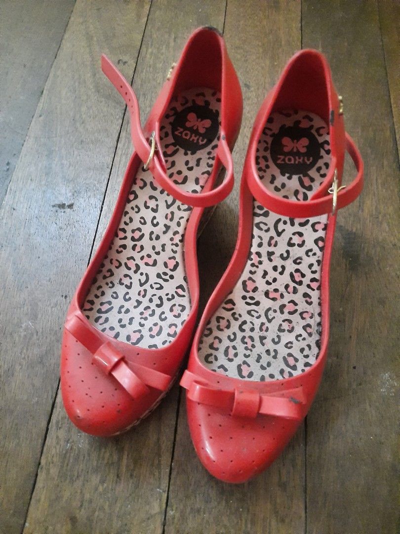 Zaxy jelly wedged heels, size US 7, Women's Fashion, Footwear, Wedges ...