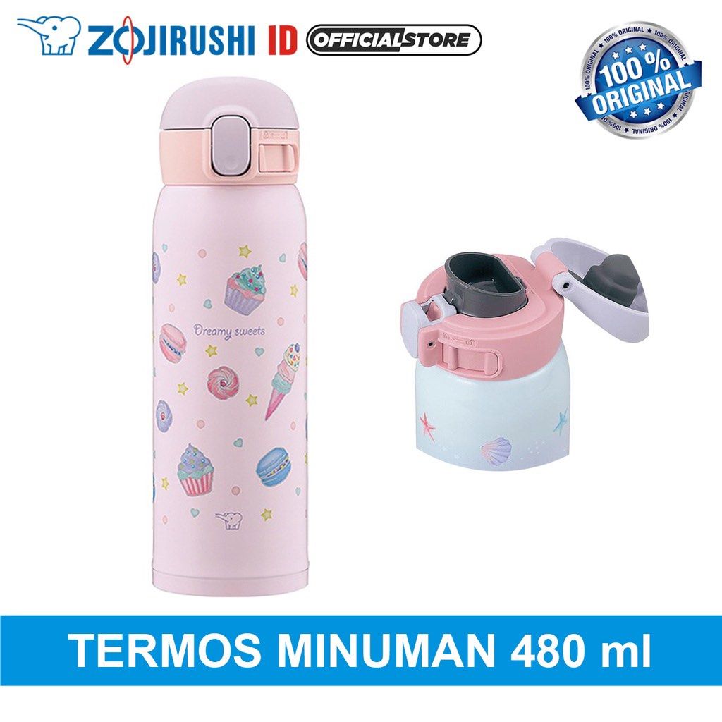 Zojirushi Tumbler Termos Dreamy Sweets Cupcake Macaroon Ice Cream 480ml ...