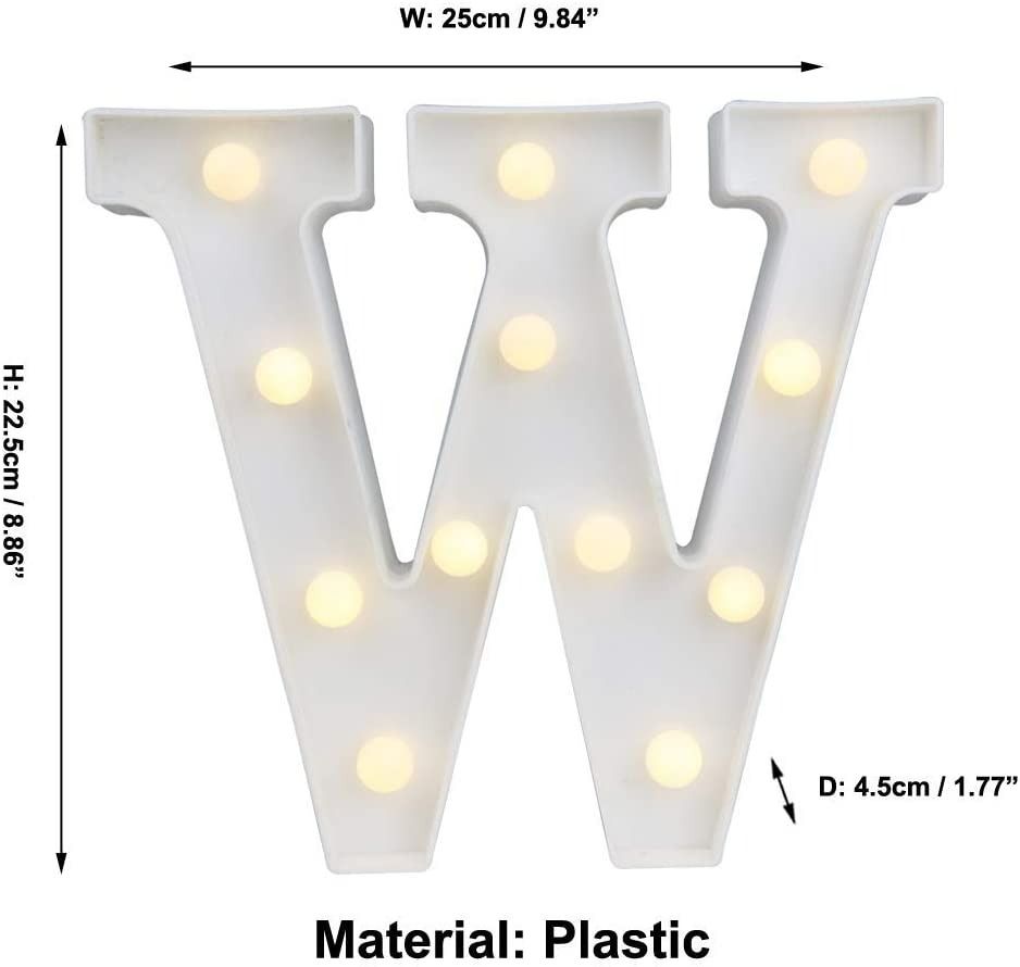 1006) LARGE LETTERS FOR WALL DECOR LED LETTER MARQUEE LIGHTS ALPHABET ...