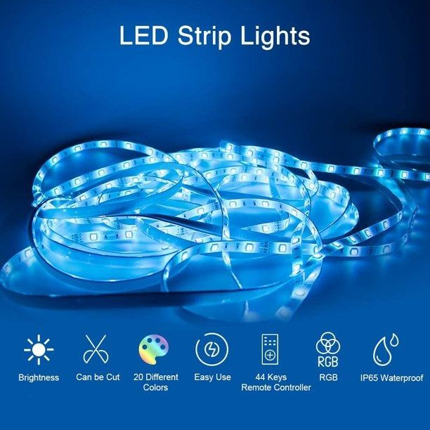 1009) LED STRIP LIGHTS, 10M RGB 300LEDS SMD5050 WATERPROOF FLEXIBLE ...