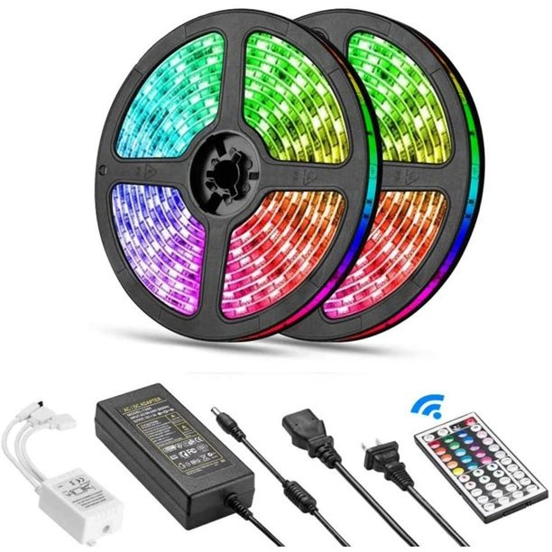 1009) LED STRIP LIGHTS, 10M RGB 300LEDS SMD5050 WATERPROOF FLEXIBLE ...