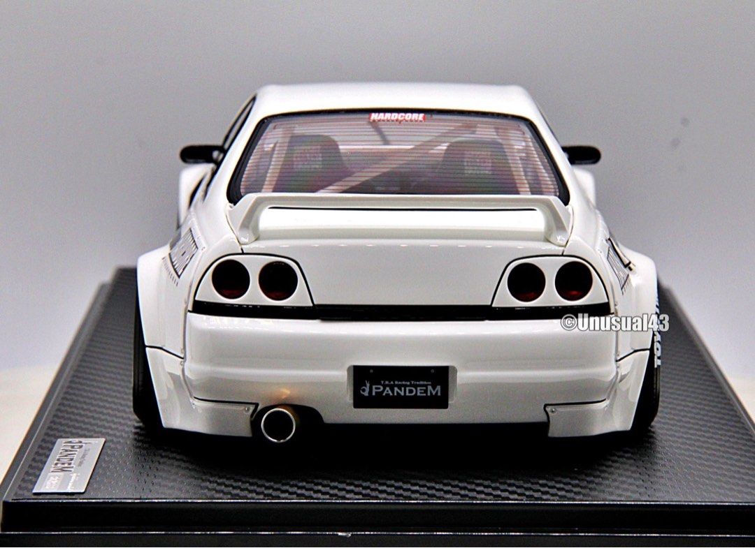 1/18 Ignition Model Pandem R33 GTR White Nissan, Hobbies & Toys, Toys ...