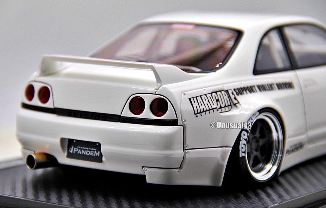 1/18 Ignition Model Pandem R33 GTR White Nissan, Hobbies & Toys, Toys ...