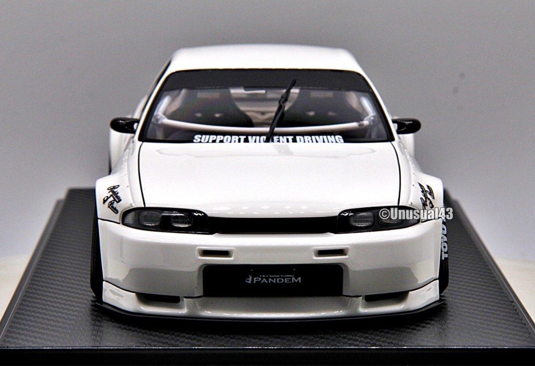 1/18 Ignition Model Pandem R33 GTR White Nissan, Hobbies & Toys, Toys ...