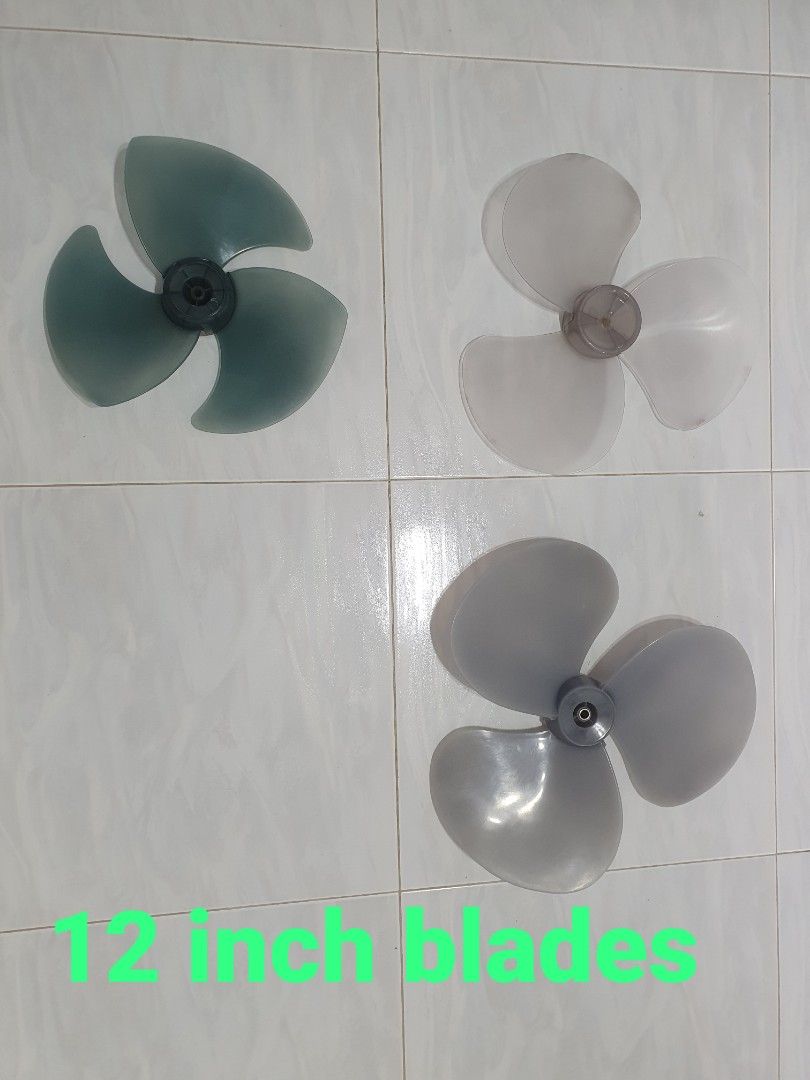16 & 12 inch fan blades $4 Each; $2 for each knob; $2 for Tightener ...