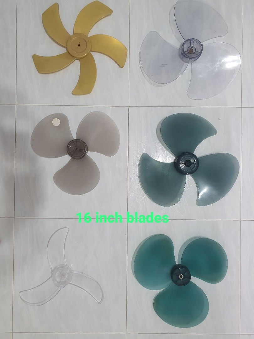 16 & 12 inch fan blades $4 Each; $2 for each knob; $2 for Tightener ...