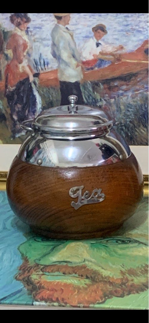 1960s Vintage Retro Tea Caddy Storage Jar Vintage Kitchenware ...