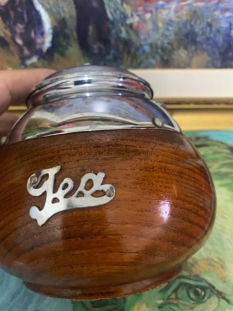 1960s Vintage Retro Tea Caddy Storage Jar Vintage Kitchenware ...