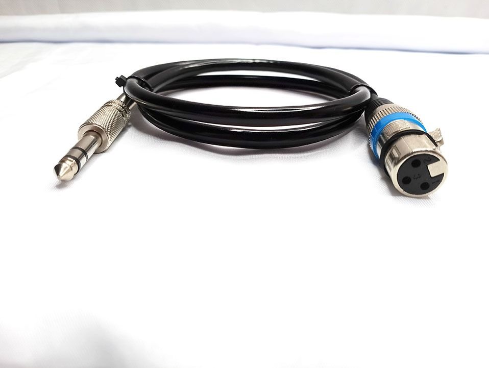 6.35mm (1/4) TRS STEREO MALE to XLR FEMALE 3-PIN AUDIO CABLE, BEST to ...