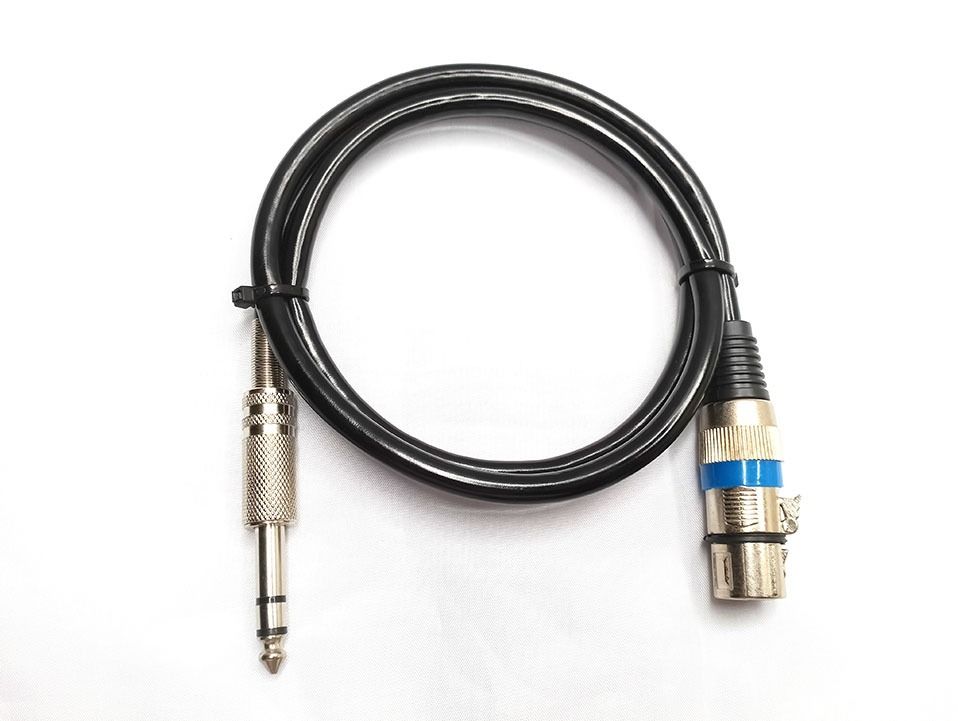 6.35mm (1/4) TRS STEREO MALE to XLR FEMALE 3-PIN AUDIO CABLE, BEST to ...