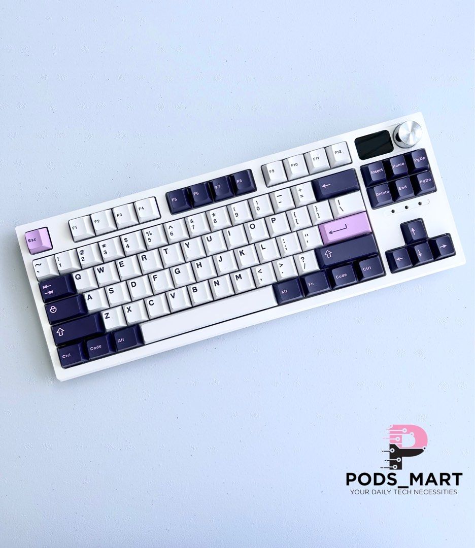 87% TKL custom mechanical keyboard (Amethyst keycaps), Computers & Tech ...