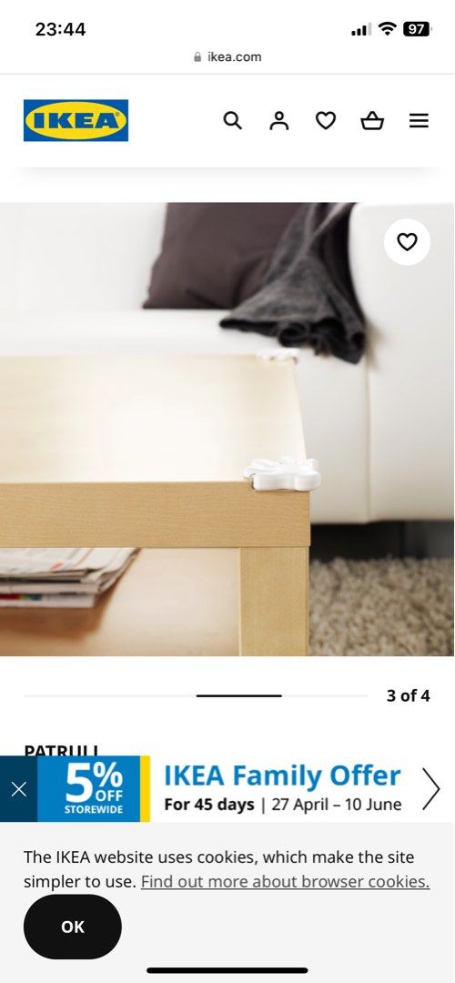 8 pieces x IKEA Patrull corner protectors, Babies & Kids, Baby Nursery & Kids Furniture, Safety ...