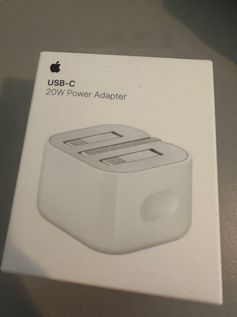 全新 原裝 20W USB-C Power Adapter type c 插頭 快速充電頭, 手提電話, 電話及其他裝置配件, 充電器及電線 ...