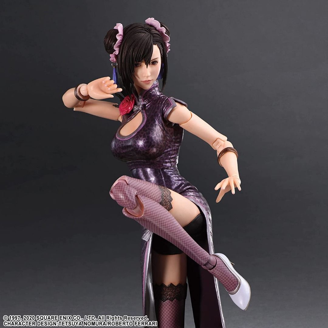 全新 日版 Tifa 格鬥家 Dress Ver 25cm Action Figure PLAY ARTS改 FF VII Final Fantasy 7 remake SQUARE ENIX ...