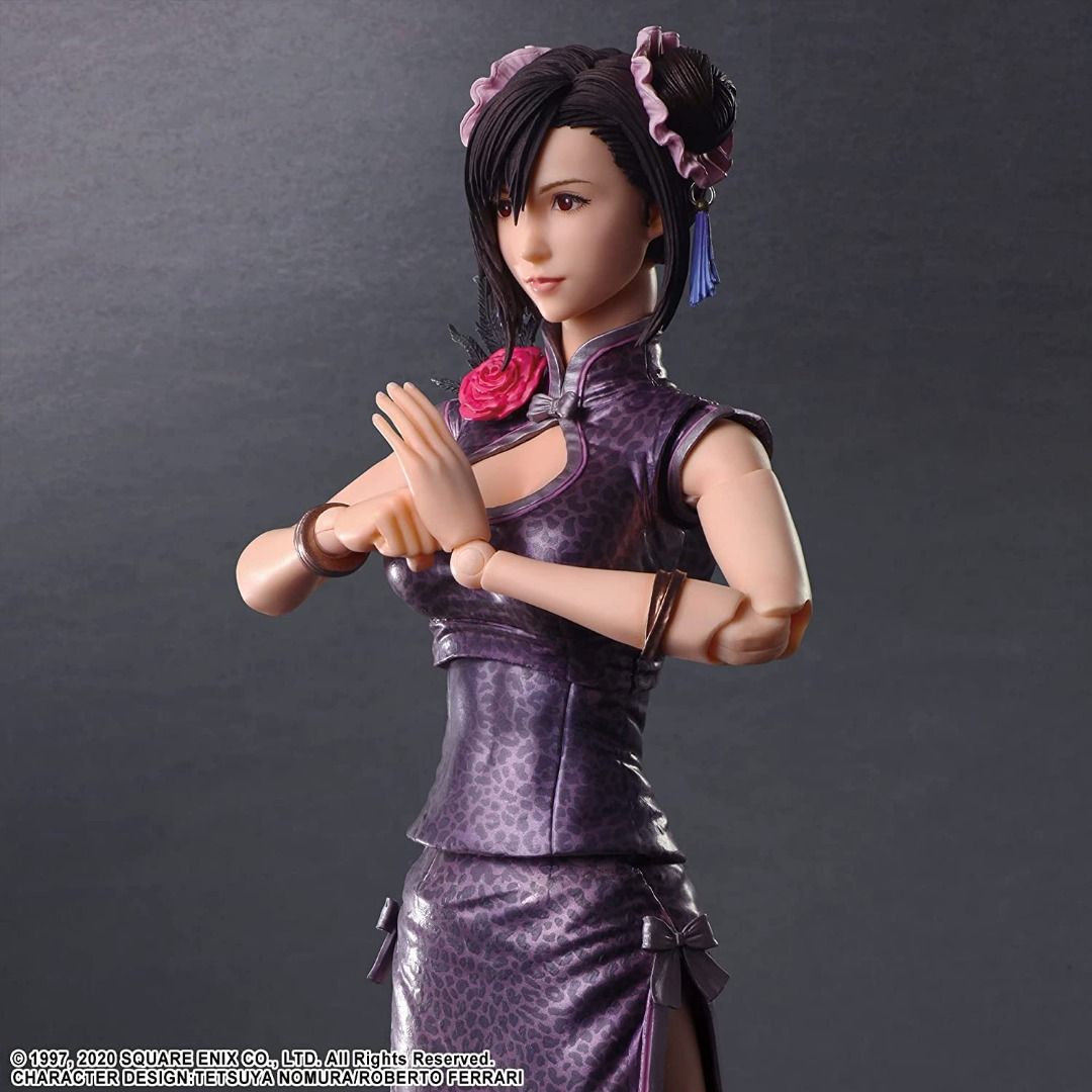 全新 日版 Tifa 格鬥家 Dress Ver 25cm Action Figure PLAY ARTS改 FF VII Final Fantasy 7 remake SQUARE ENIX ...